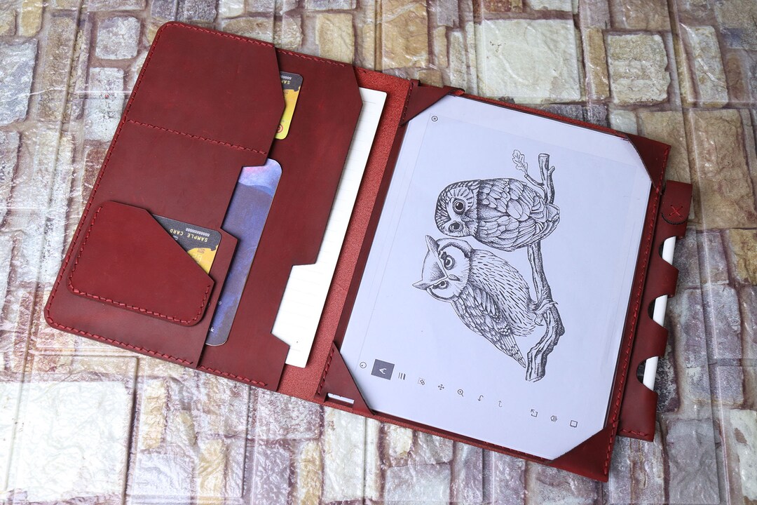 Distressed Leather Custom Supernote A5X2 Manta A6 X2 Nomad Cover Pen ...