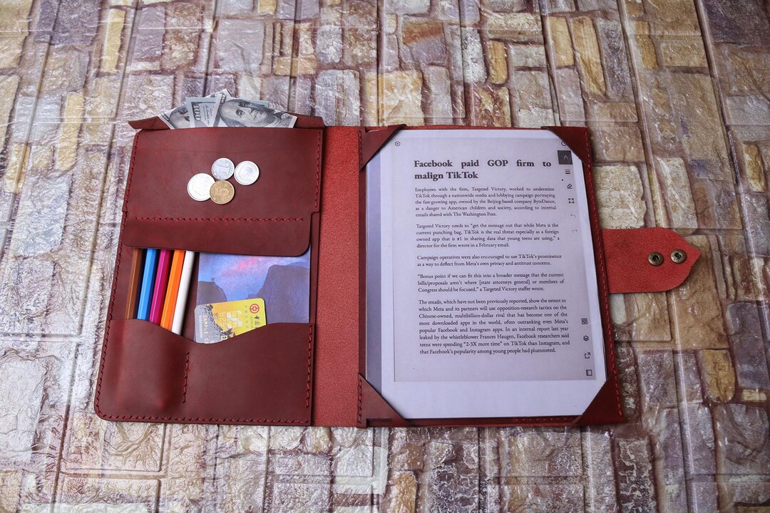 Personalized Leather E-book Cover,for All E-reader Cover,e-book Case ...