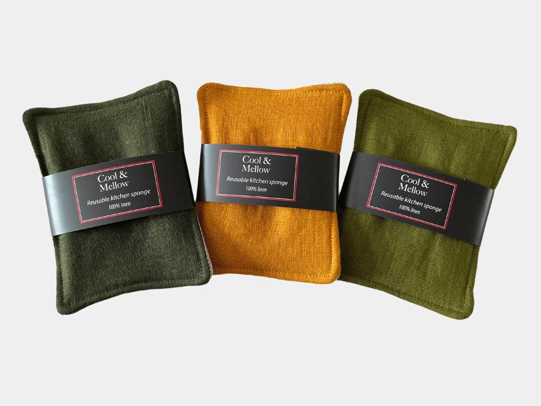 Zero Waste Reusable Washable Kitchen Sponge. Various Colours - Green ...