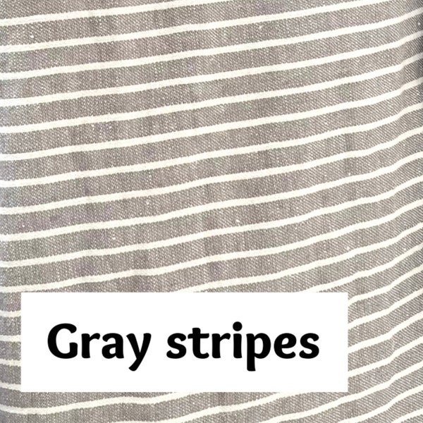 Striped Linen Fabric - Etsy