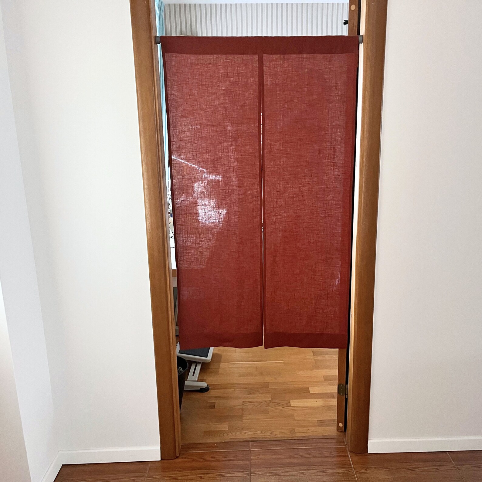 Brown Japanese Noren Curtain. Linen Door Curtain. Brown Doorway Curtain ...