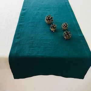 Sage Green Linen Table Runner. Light Green Table Runner for Spring and ...