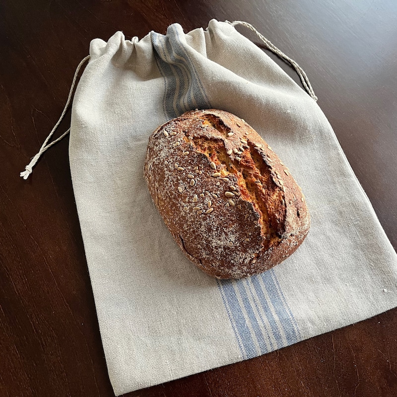Linen Bread Bag - Etsy