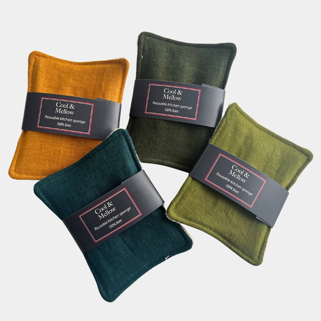 Green Zero Waste Sponge. Reusable Sponge for Zero Waste Kitchen ...