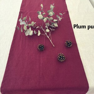 Lavender Table Runner. Wedding Table Runner. Extra Long Linen Table Runner. Solid Light Purple ...