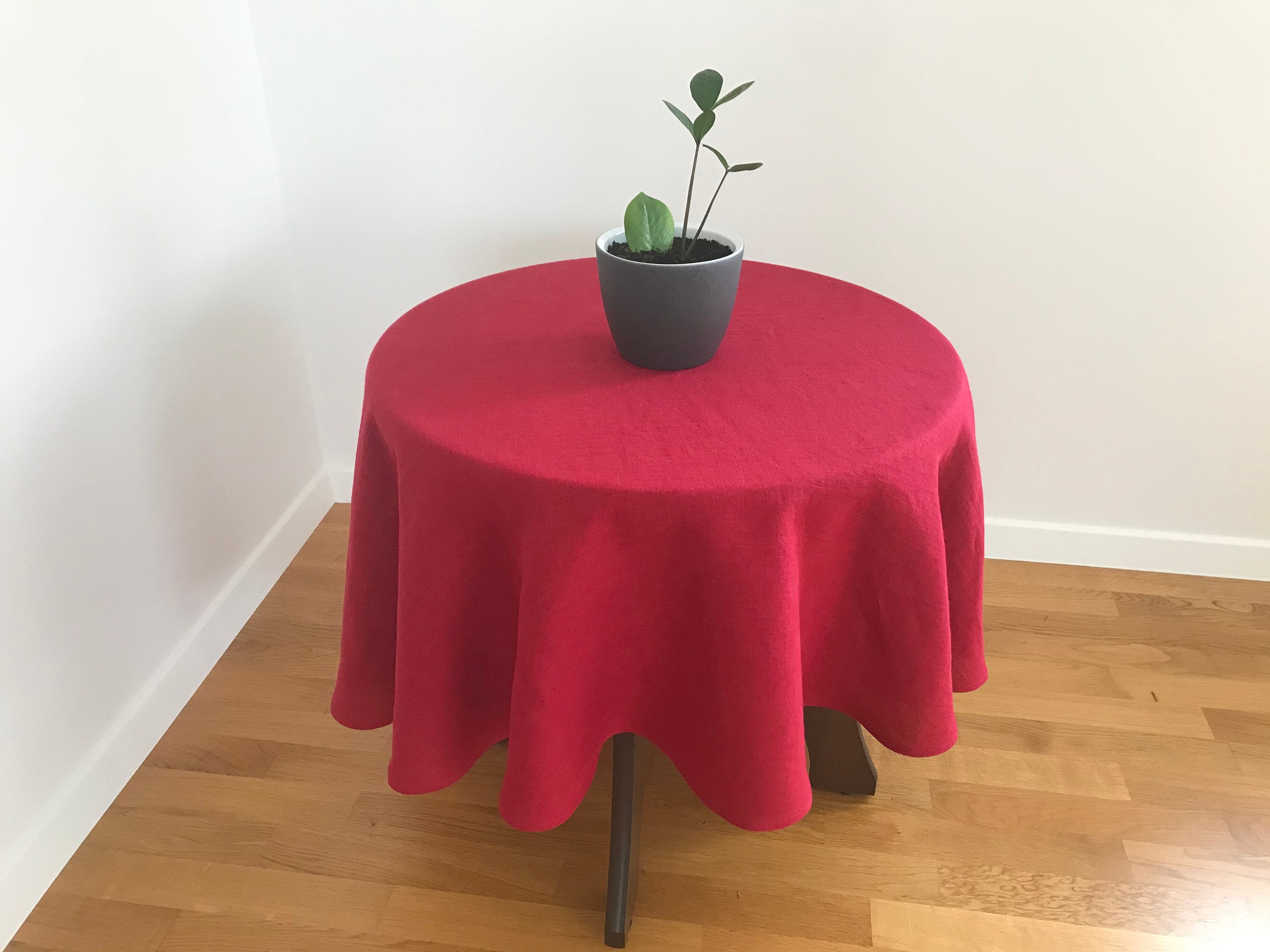 Dark Red Tablecloth