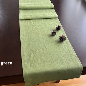 Sage Green Linen Table Runner. Light Green Table Runner for Spring and ...