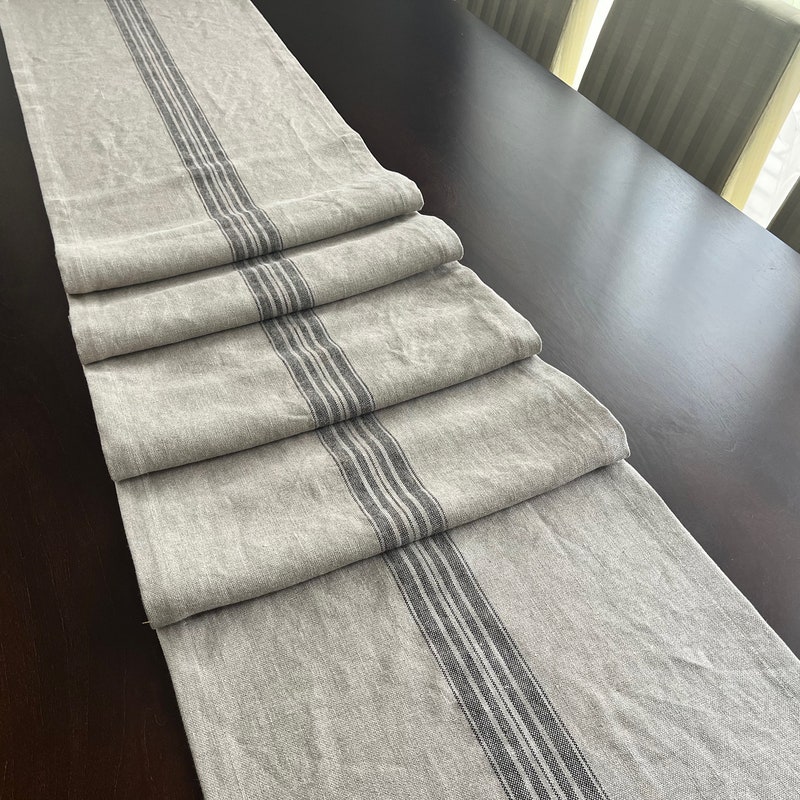 Striped Table Runner - Etsy