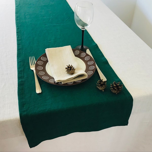 Table Runner Green - Etsy