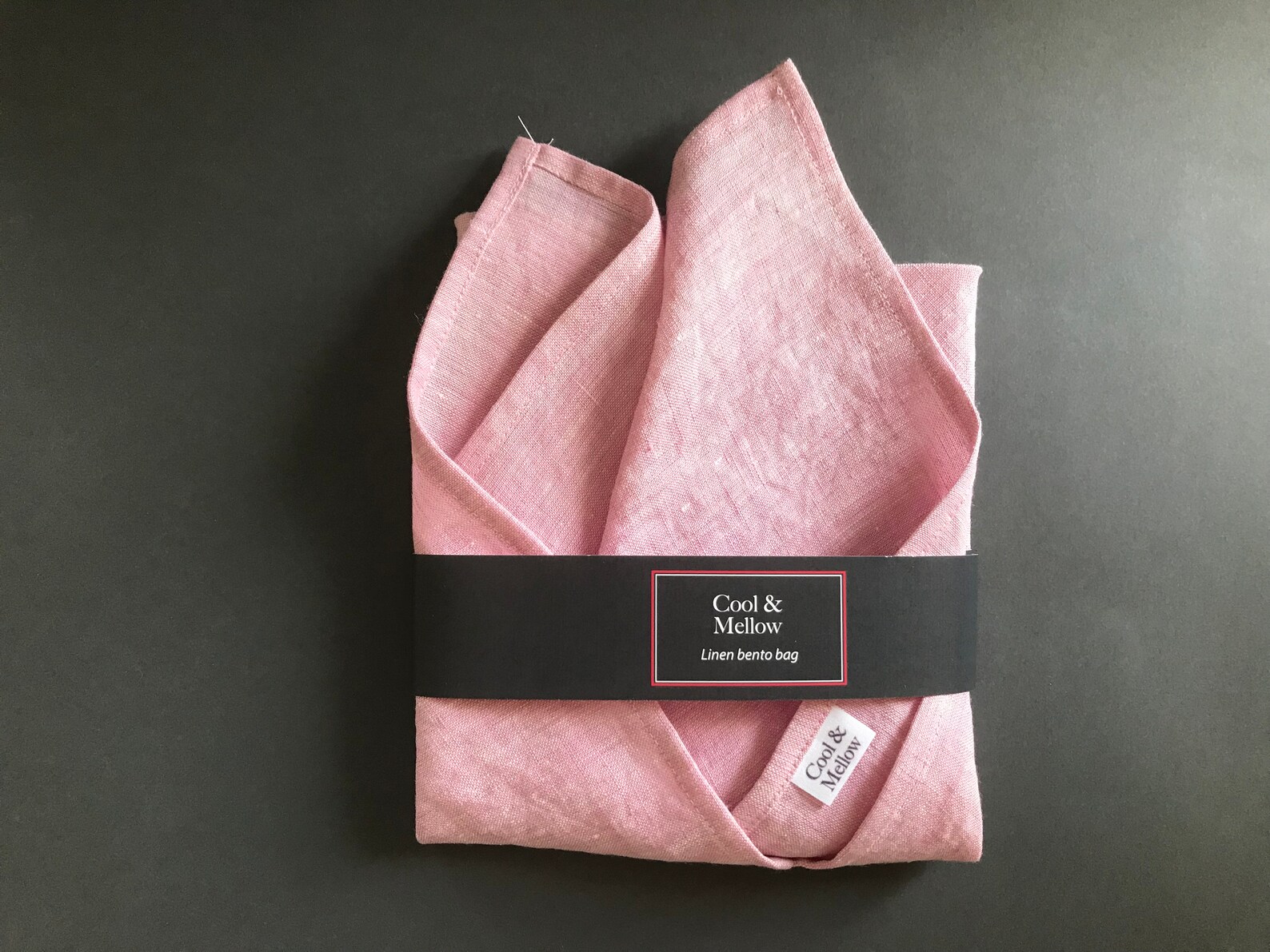 Light Pink Linen Bento Bag for Bento Box or Produce Storage. - Etsy