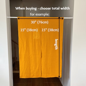 Moss Green Japanese Noren Curtain. Linen Door Curtain. Moss Green ...