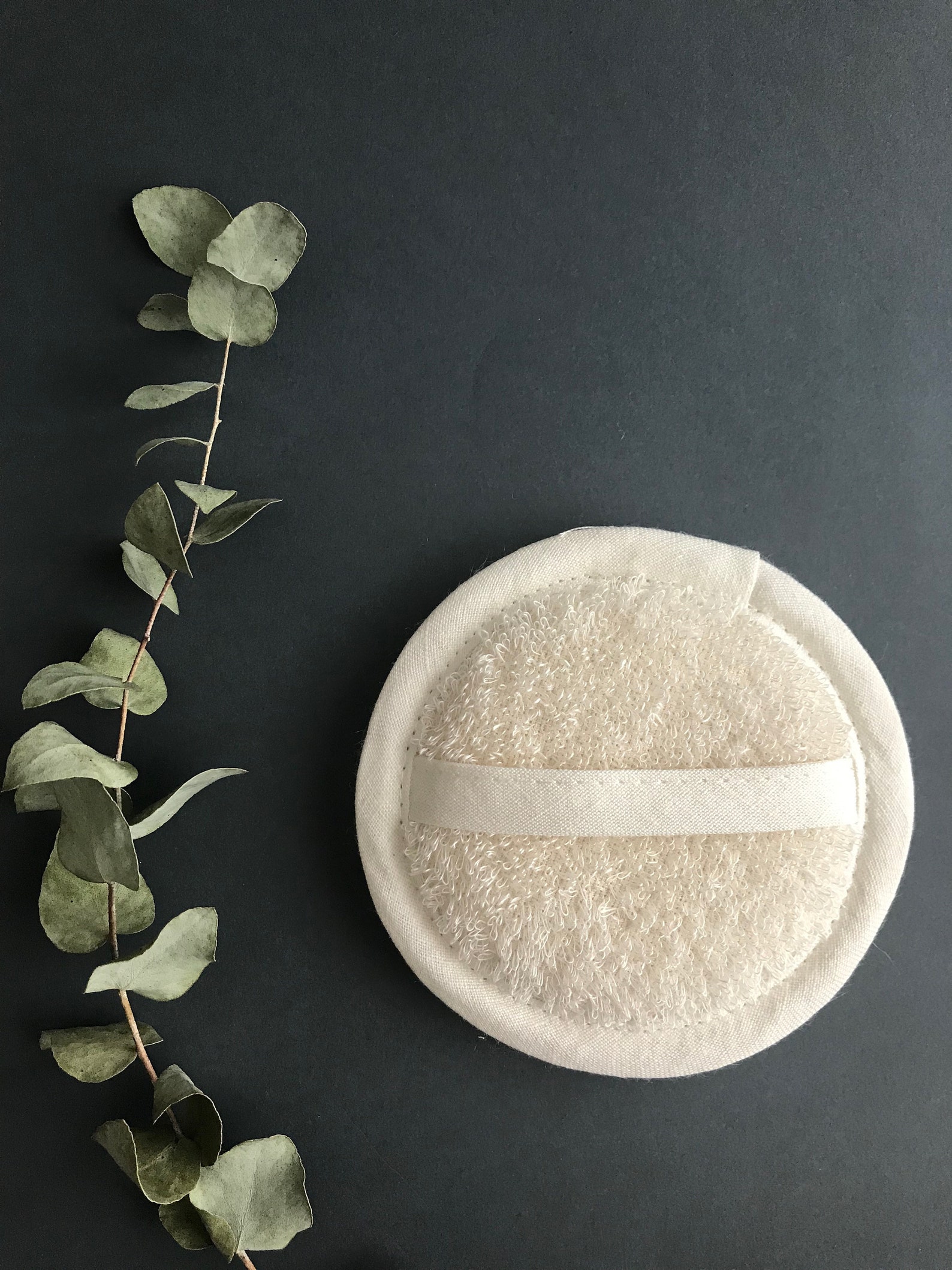 Organic linen bath sponge for Spa treatments and every day. | Etsy