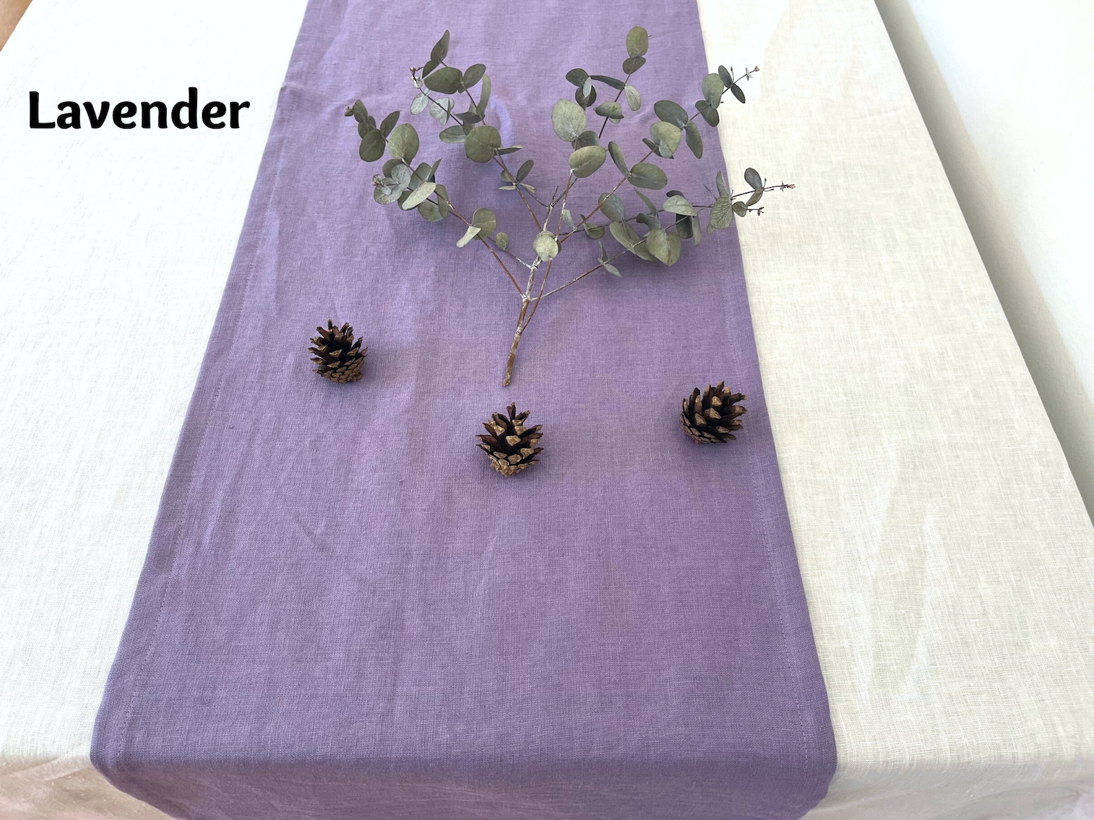 Dark Forest Green Linen Table Runner. Modern Table - Etsy