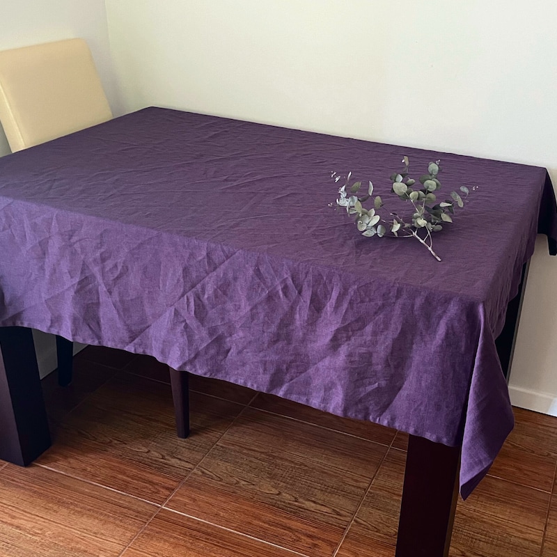 Purple Tablecloth - Etsy