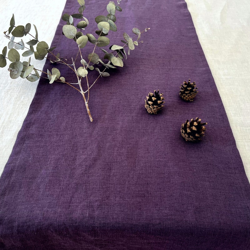 Purple Table Runner - Etsy