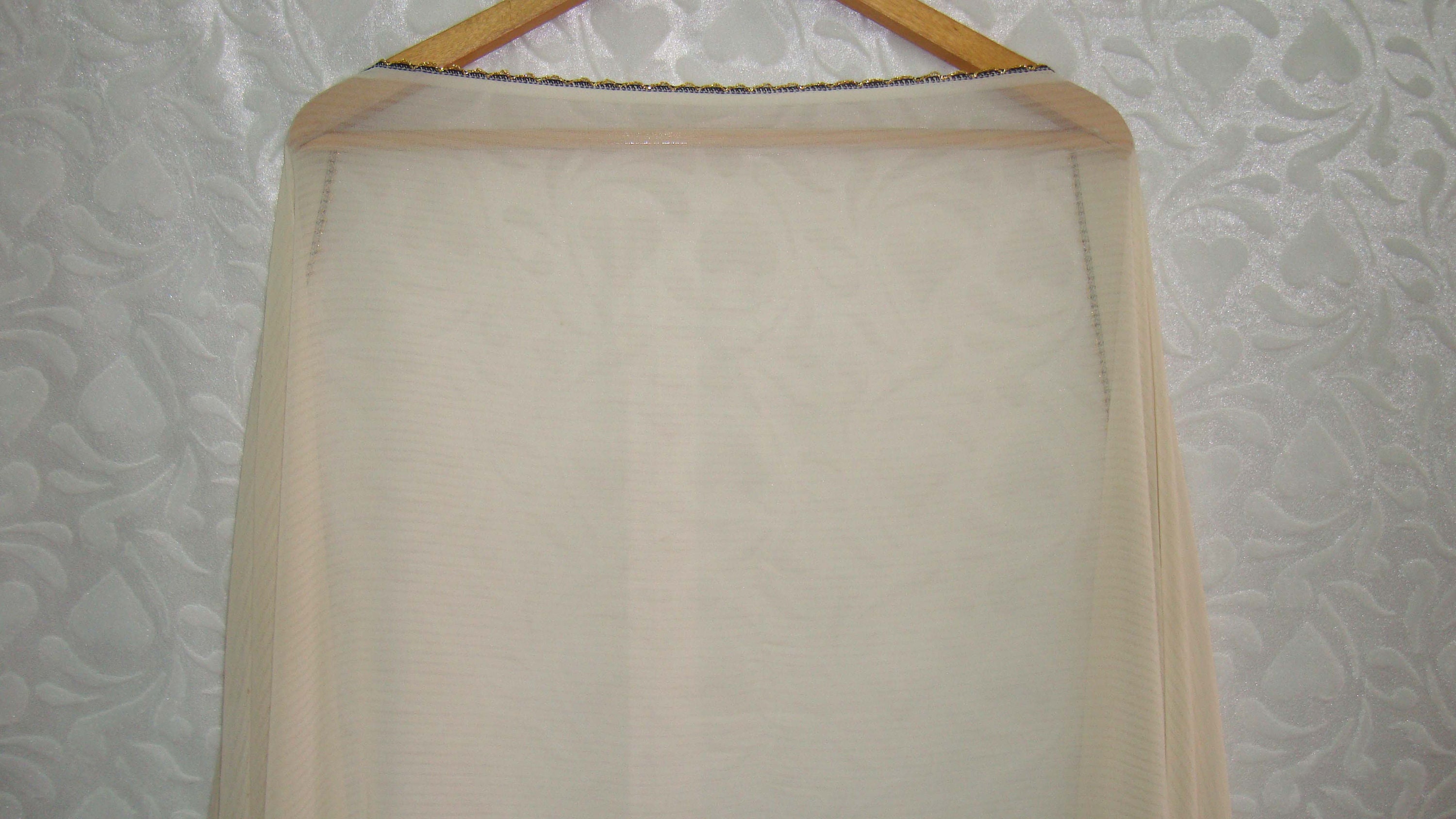 Vintage Scarf, Long Scarf,off White Color Scarf, Vintage Accessory ...