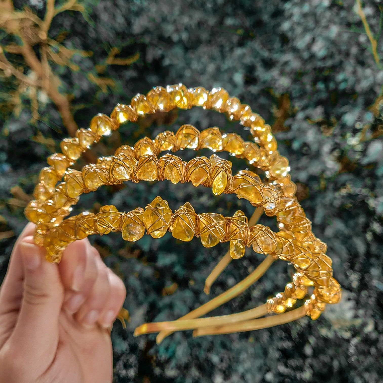 Black Obsidian Crystal Quartz Gemstone Tiara Crown Woman - Etsy