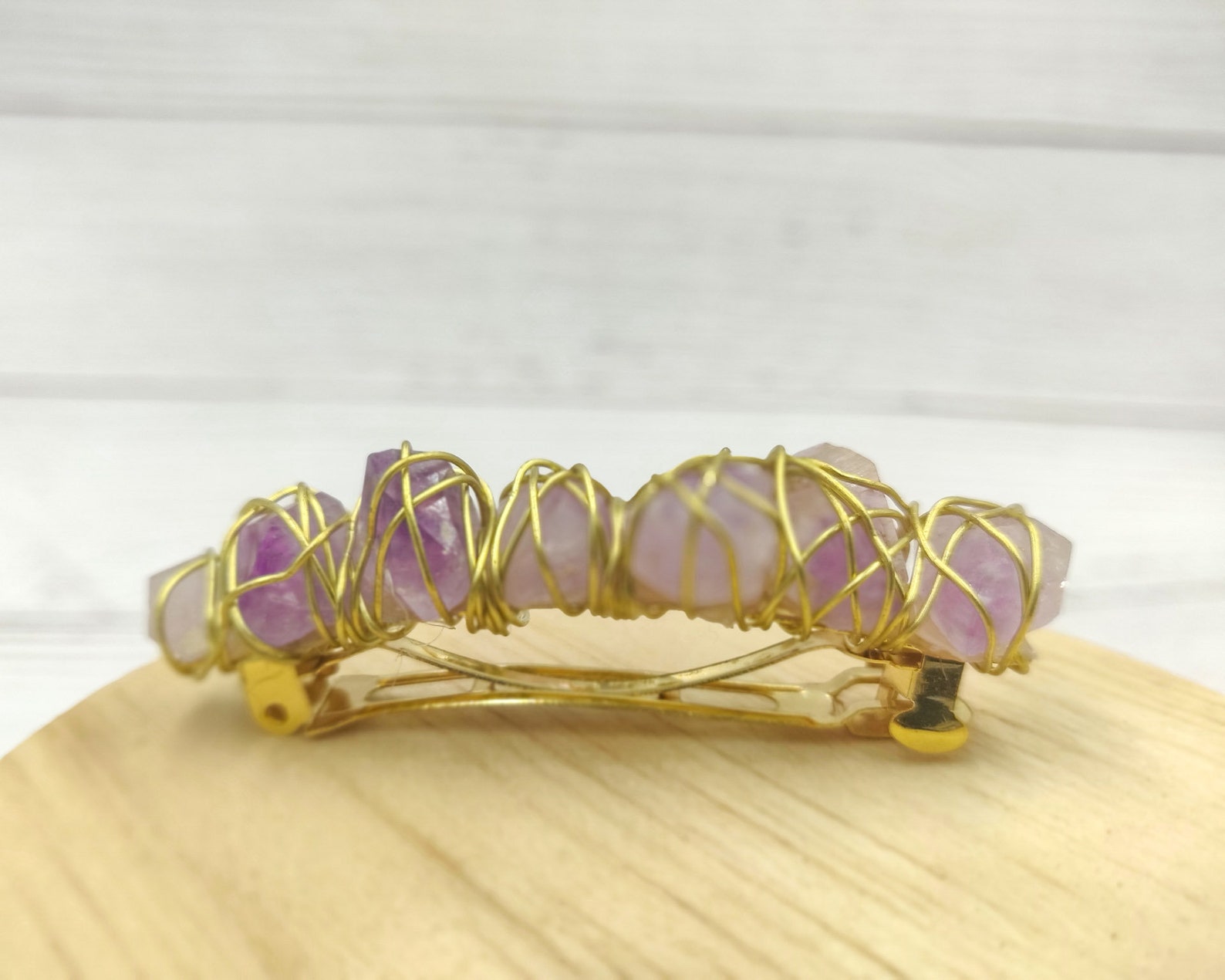 Raw Amethyst Purple Hair Clip Hair Clips for Women Hair Comb - Etsy