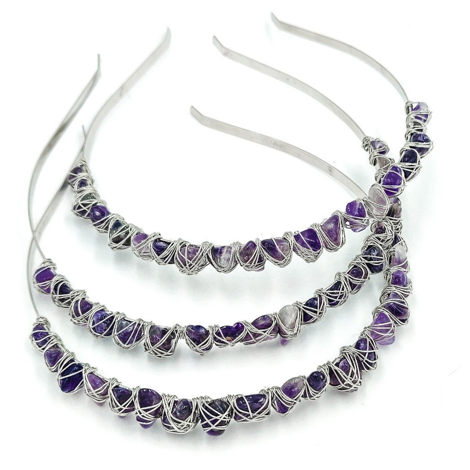 Black Obsidian Crystal Quartz Gemstone Tiara Crown Woman - Etsy