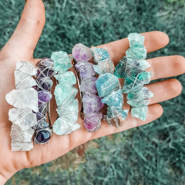 Quartz Hair Clip - Etsy