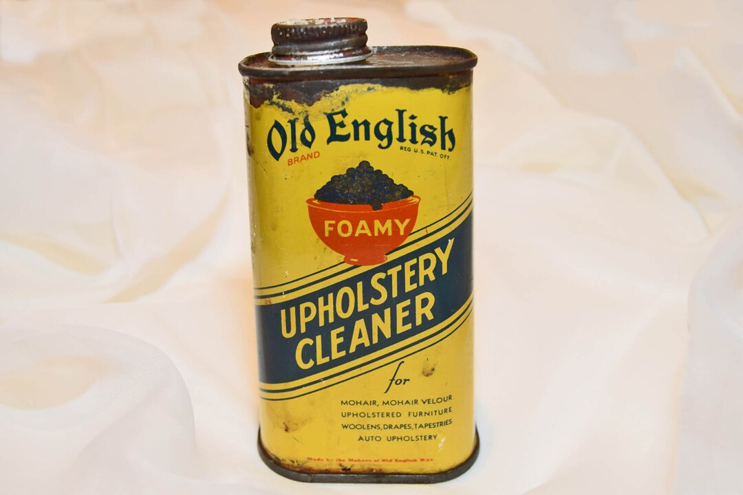 Old English Foamy Upholstery Cleaner Vintage Tin 168 - Etsy