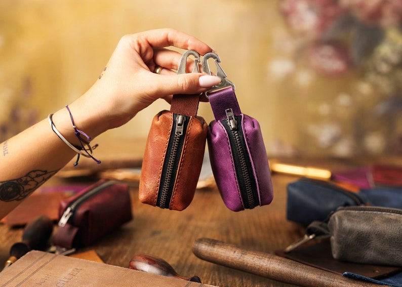 Mini Coin Purse EDC Leather Pouch Personalized Small Pouch - Etsy