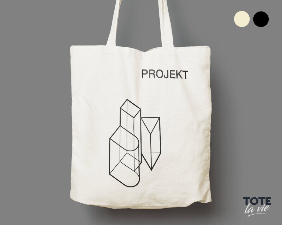 Abstract Geometric Tote Bag / Cool Tote Bag / Long Handles / Geometry ...