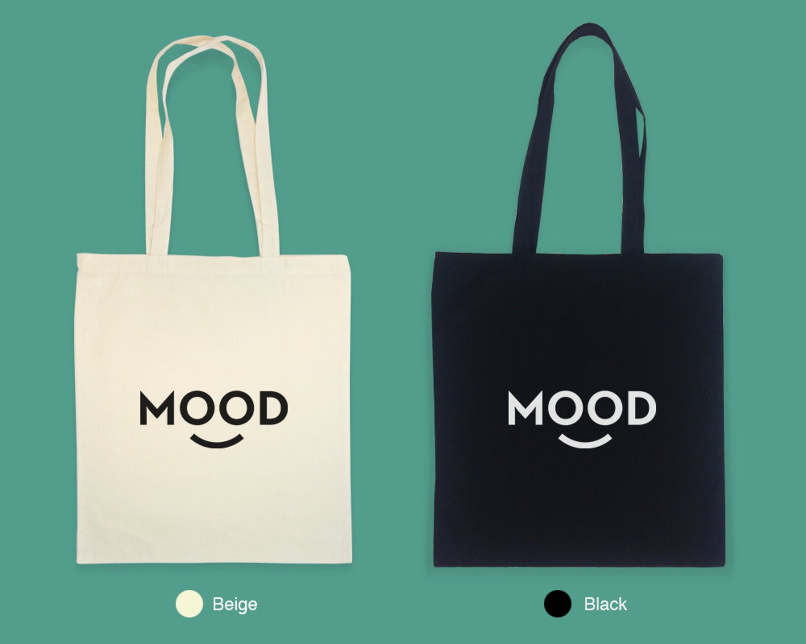 Mood 2-sided Tote Bag / Typographic Tote Bag / Canvas Tote Bag - Etsy