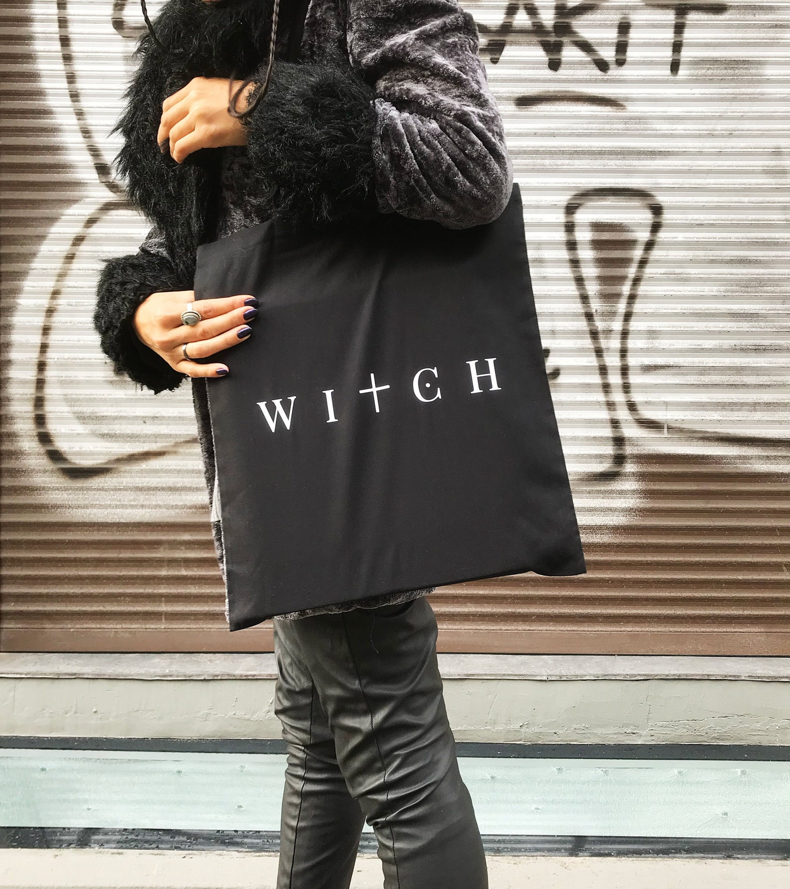 Witch Tote Bag / Graphic Tote Bag / Canvas Tote Bag / Grocery - Etsy