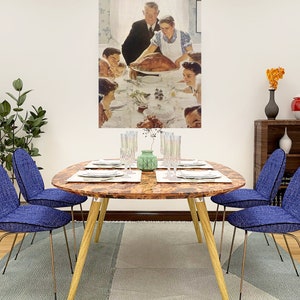 Thanksgiving Dinner Print freedom From Want by Norman Rockwell ...