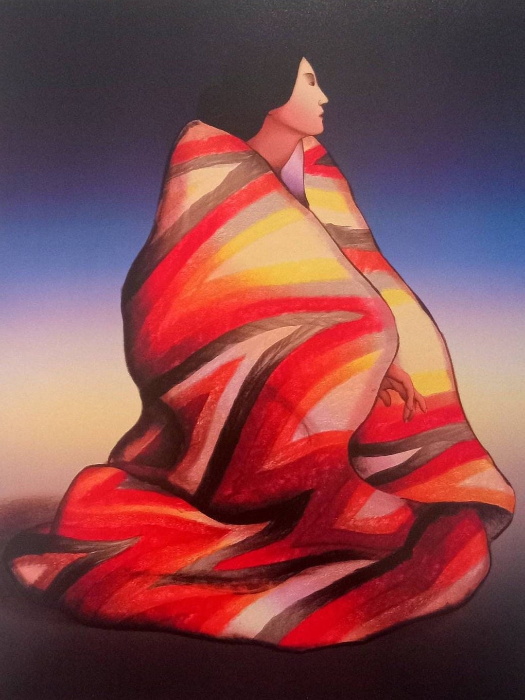 Navajo Woman Navajo Women Vintage R.C. Gorman Print/lithograph ...