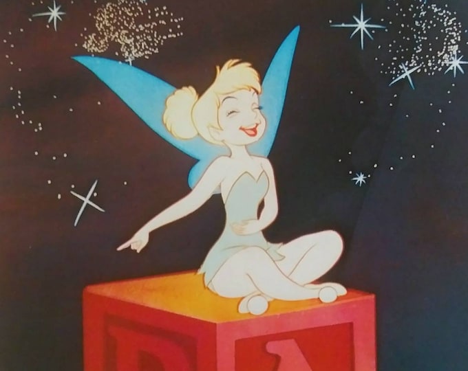 Vintage Disney Print TINKERBELL Poster Print Perfect for - Etsy