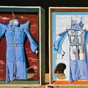 Salvador Dali Wall Art Night and Day Clothes Fine Art Print - Etsy