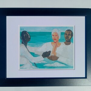 Colorful African American Art Print Baptism of Susie Mae , Black ...