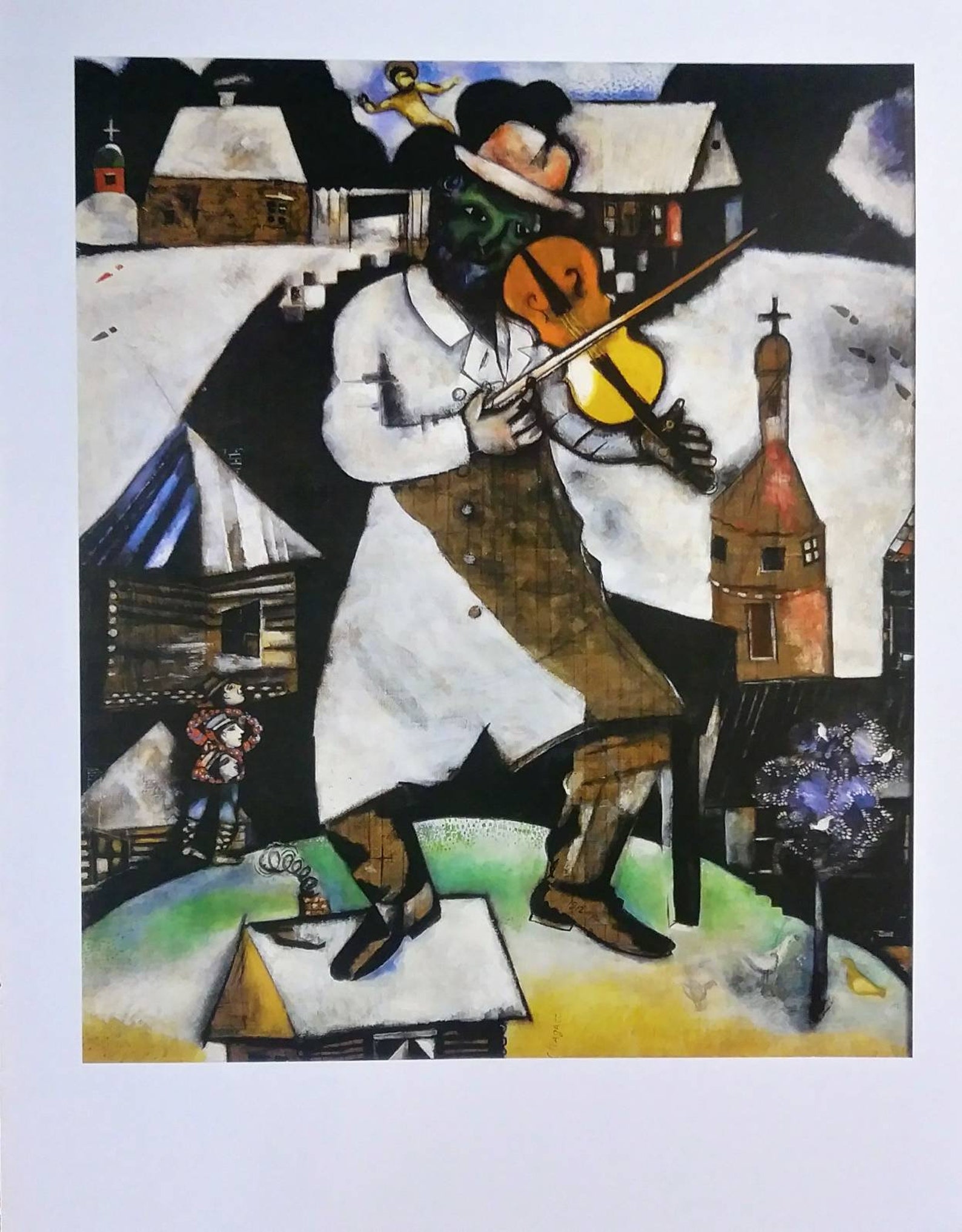 The Violinist by Marc Chagall Art Print | Etsy