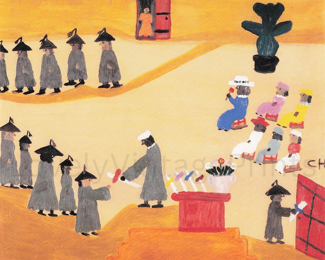 Clementine Hunter Print - GRADUATION - African American Art - Printable ...