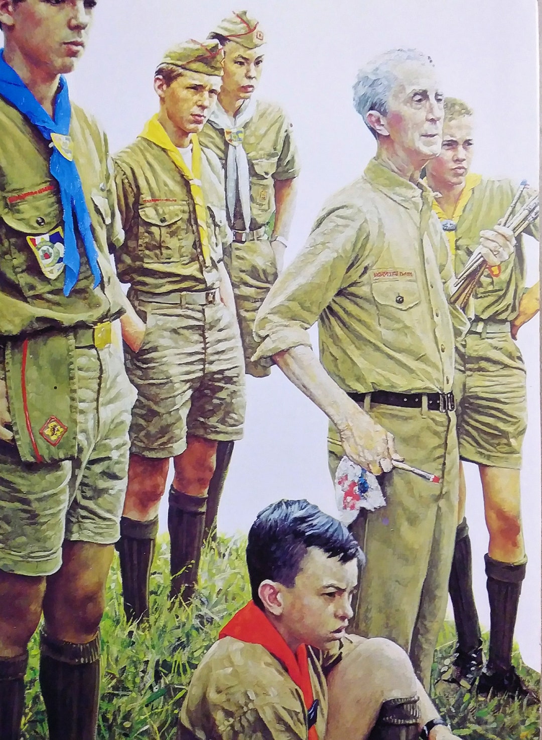 Norman Rockwell Boy Scouts Print 11.5 X 8.5 Scouting, Americana ...