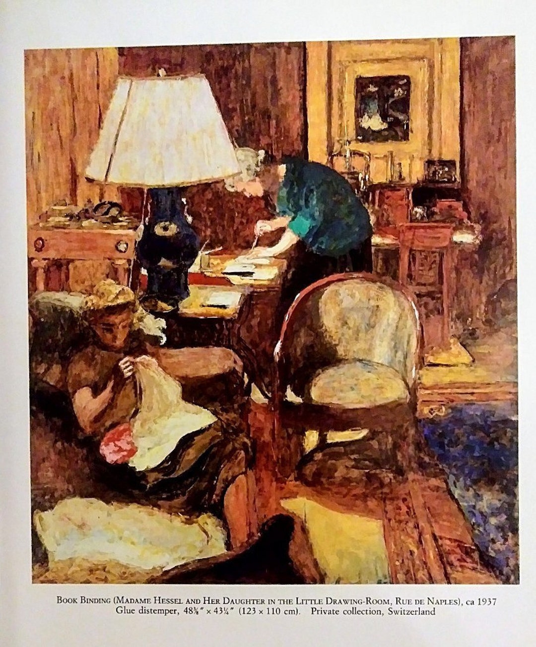 Edouard Vuillard Print BOOK BINDING Originally Painted Circa 1937 ...