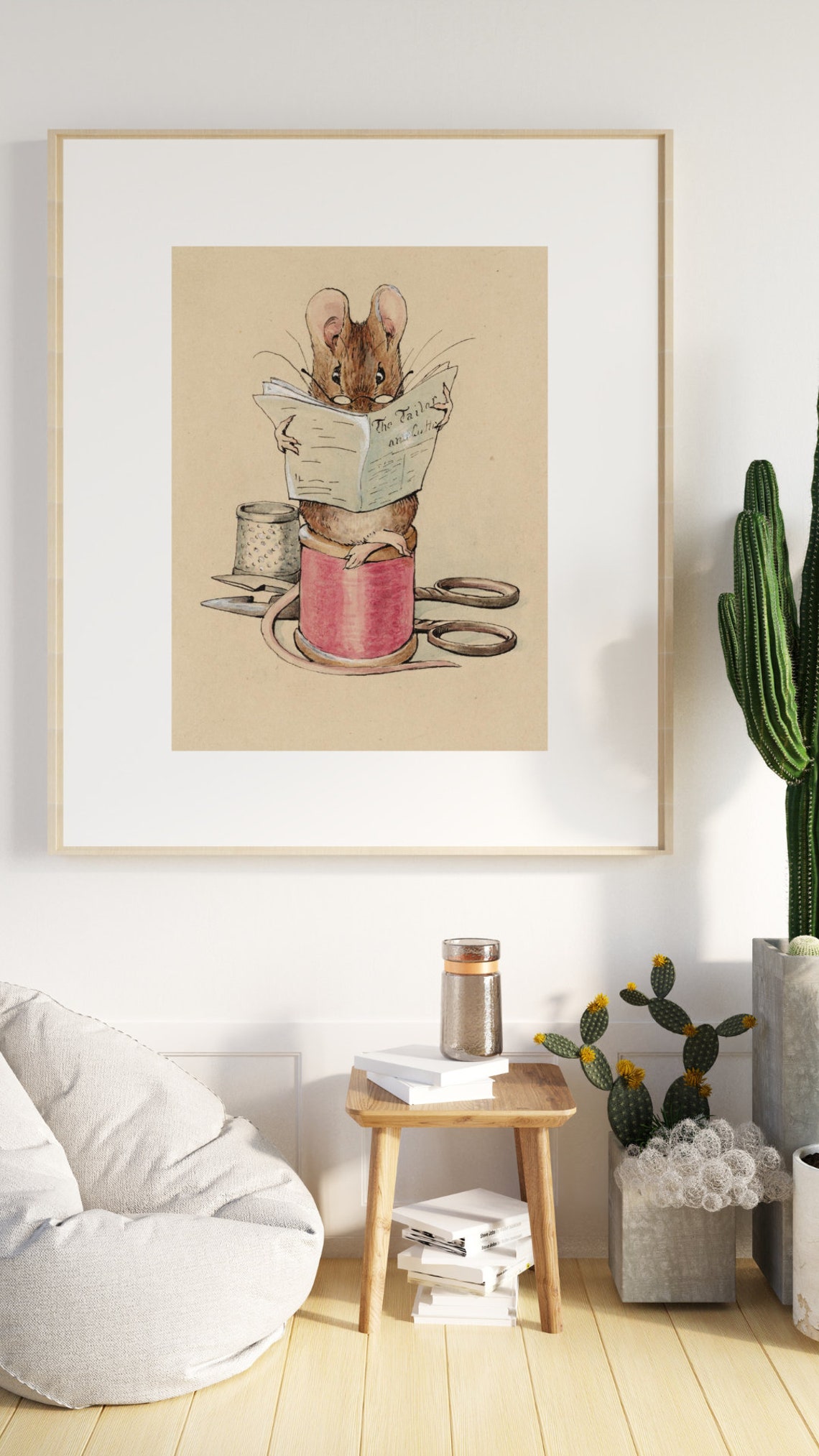 Printable Little Mouse Sitting on a Spool of Thread - the Taylor Mouse ...