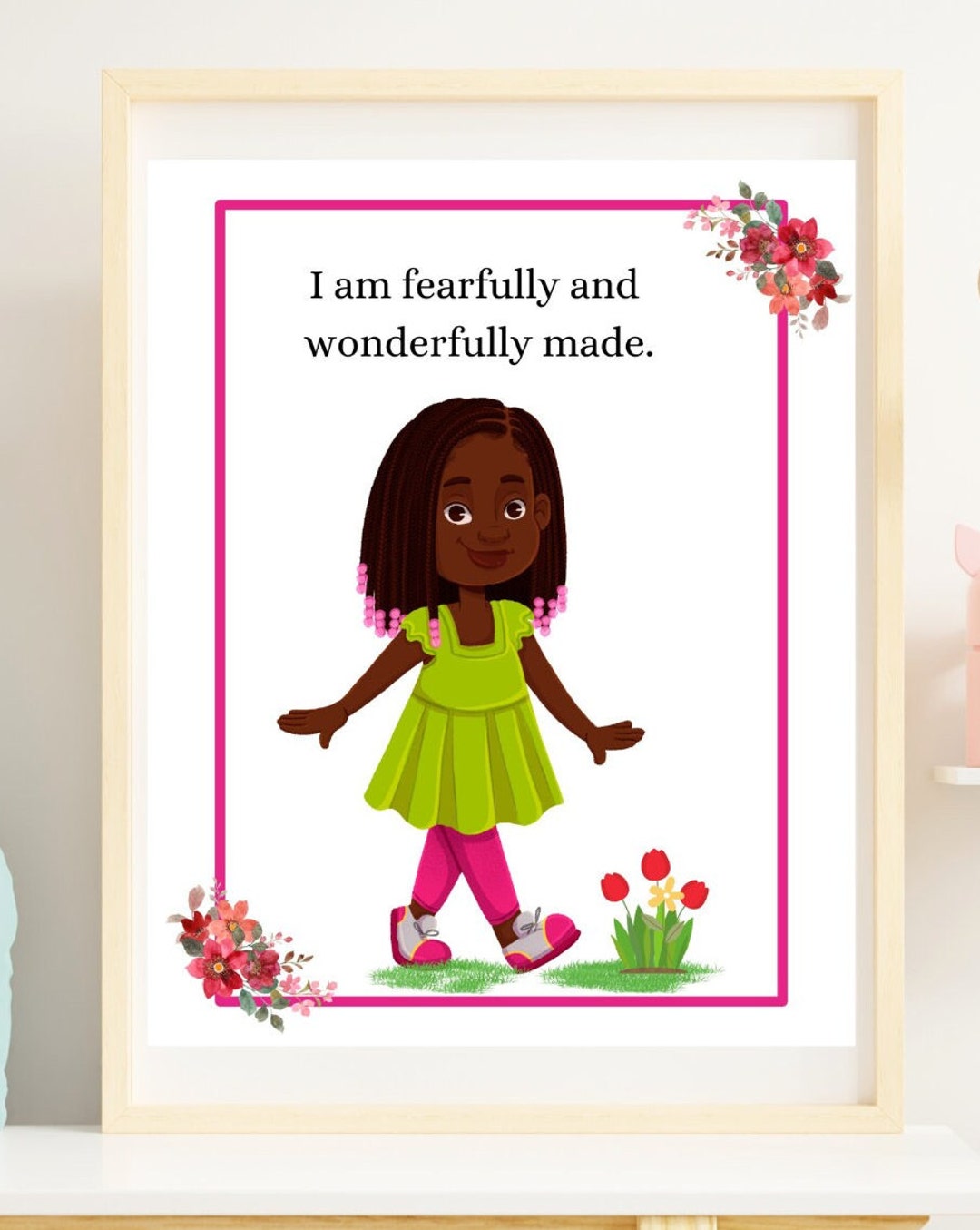 I Am Fearfully and Wonderfully Made | Nursery Art, Little Girl's Room ...