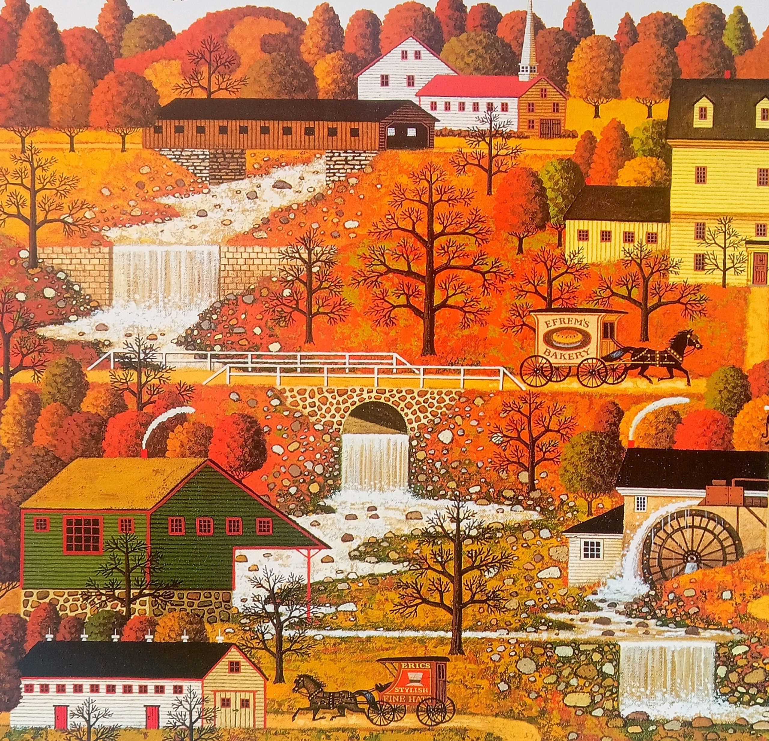 Charles Wysocki Art Print, BUCK'S COUNTY Detail 10 X 10 - Etsy