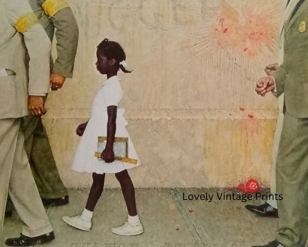 Ruby Bridges Art Print the Problem We All Live With by Norman Rockwell ...