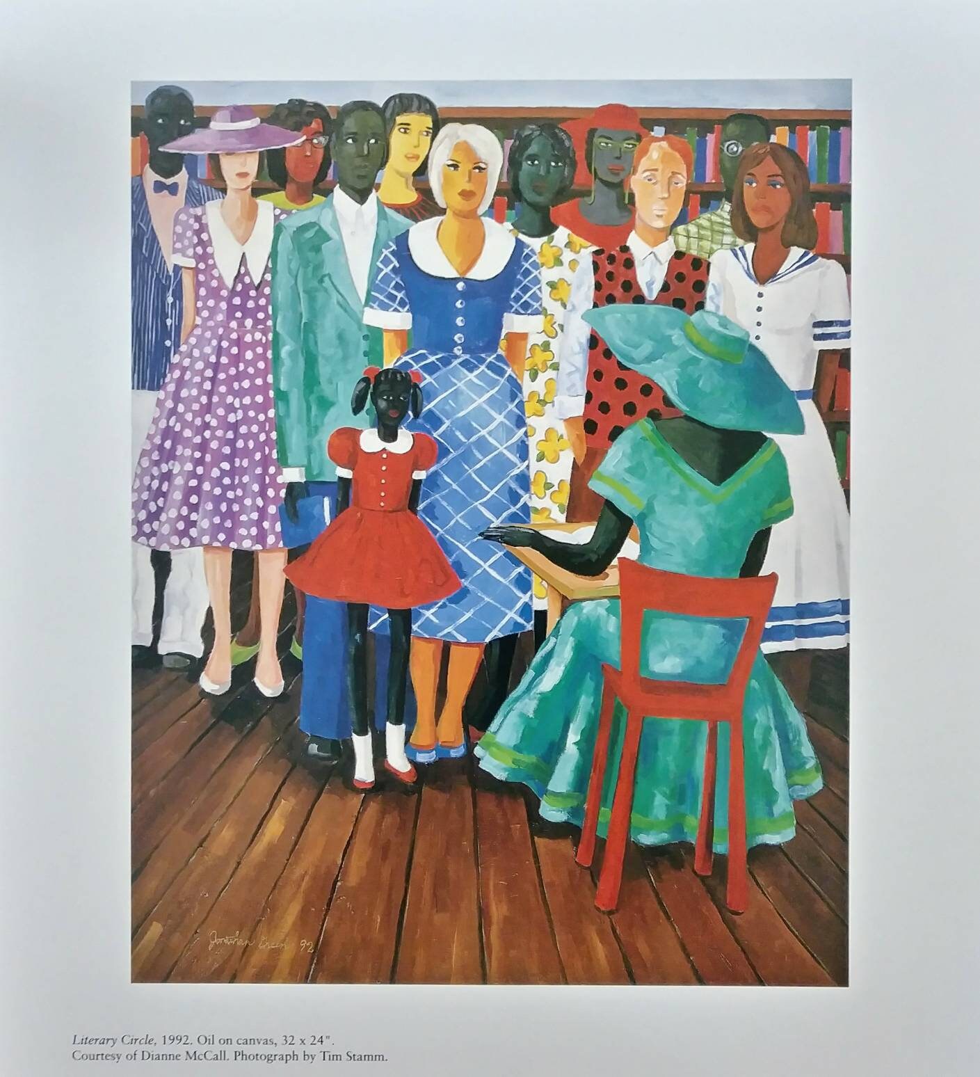 African American Art Print LITERARY CIRCLE Black Art - Etsy