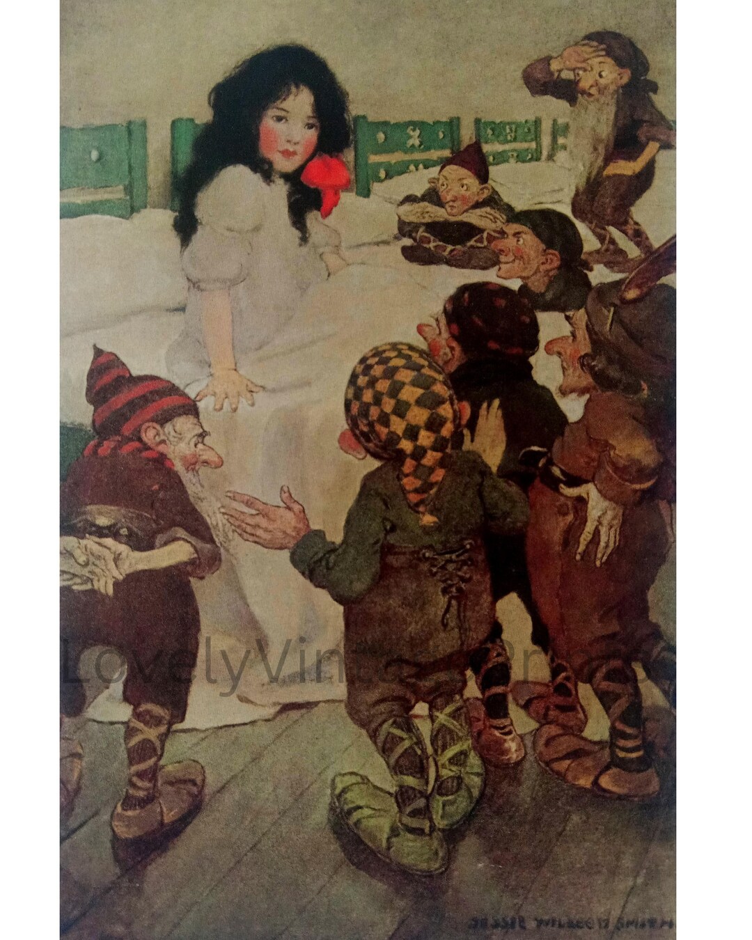 Printable Snow White Storybook Illustration by Jessie Willcox Smith ...