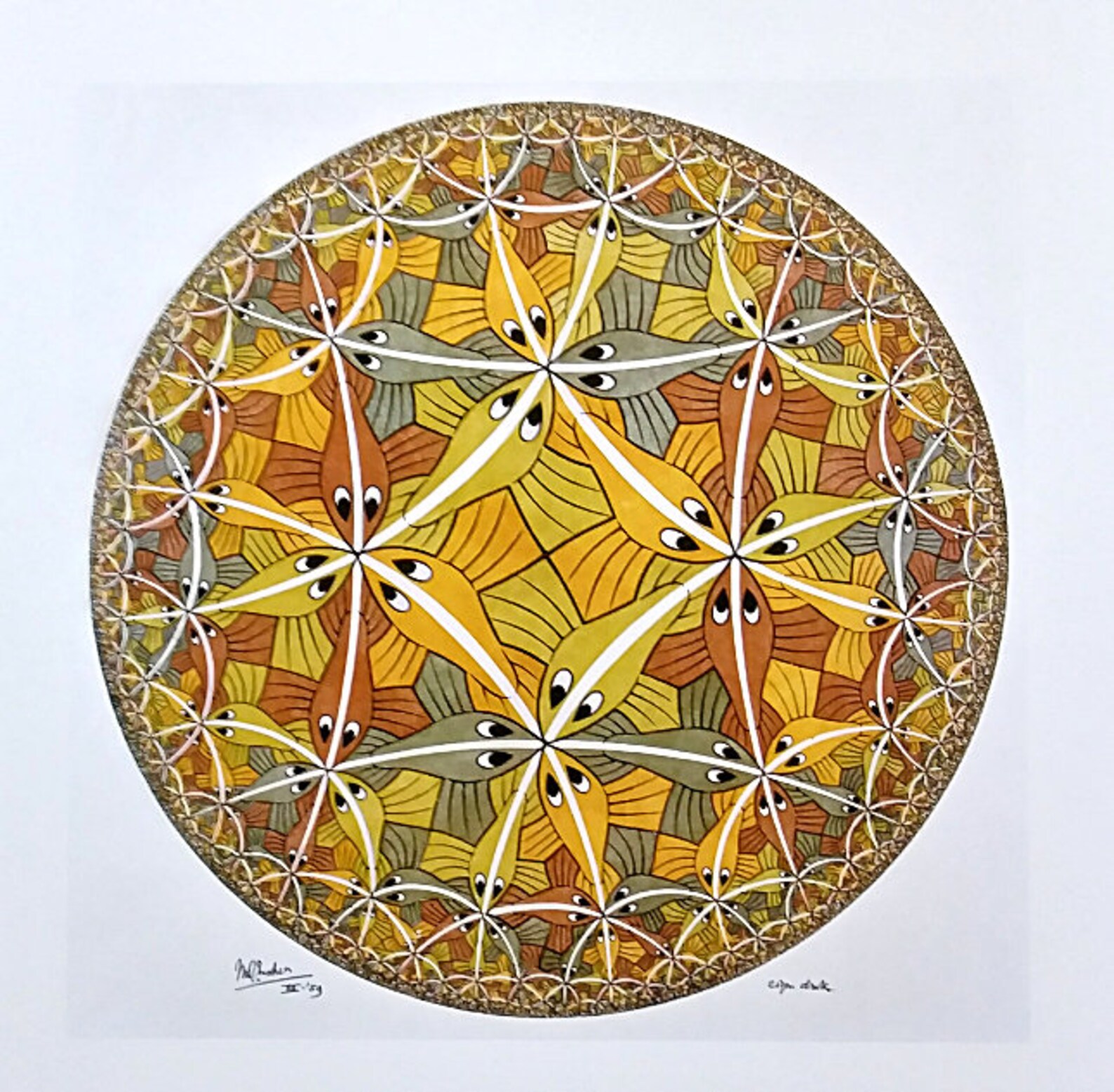 M.C. Escher Print CIRCLE LIMIT III December 1959 Vintage - Etsy