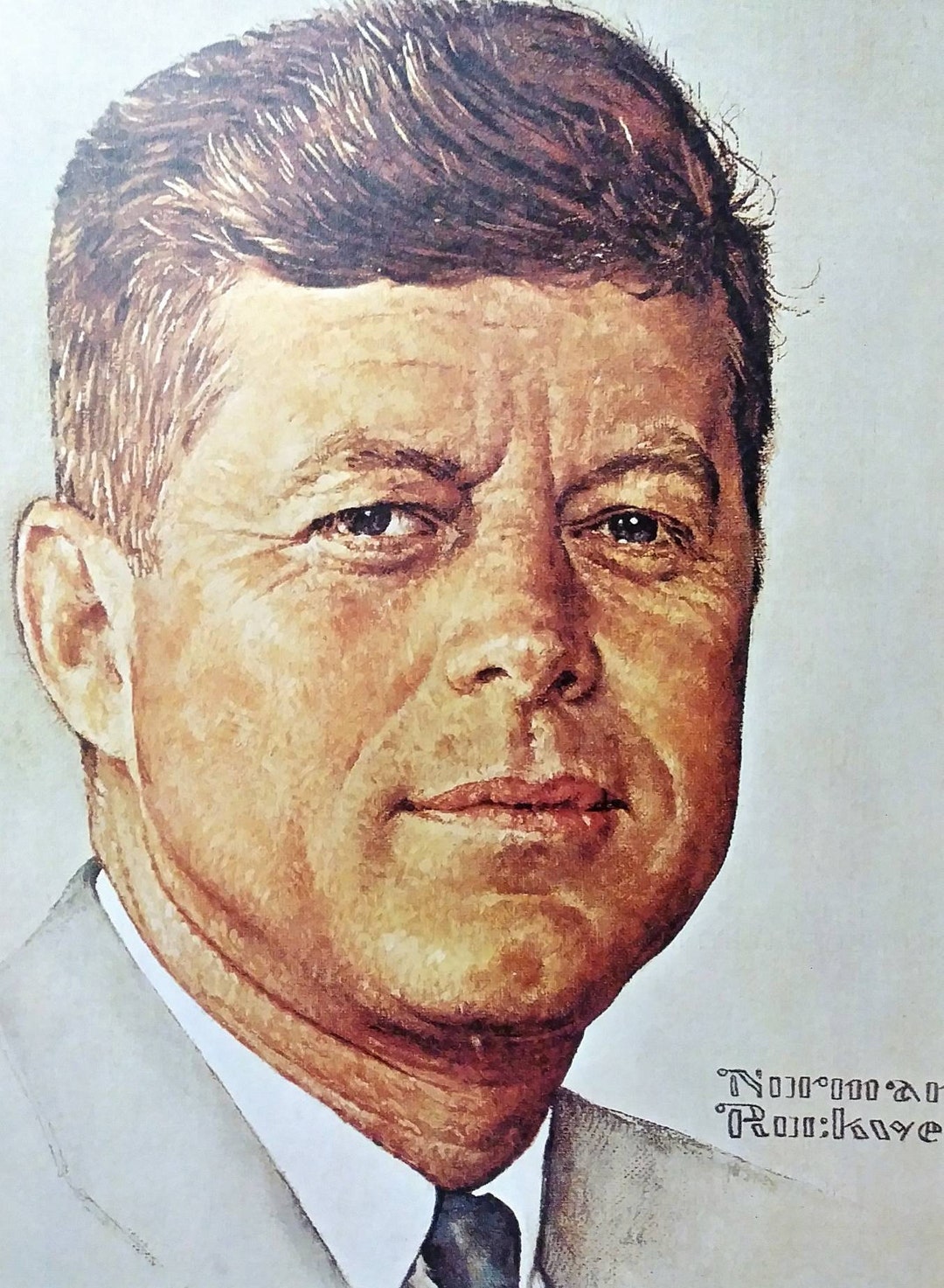 Norman Rockwell Print john F. Kennedy 13 X 10 Americana, Perfect for ...