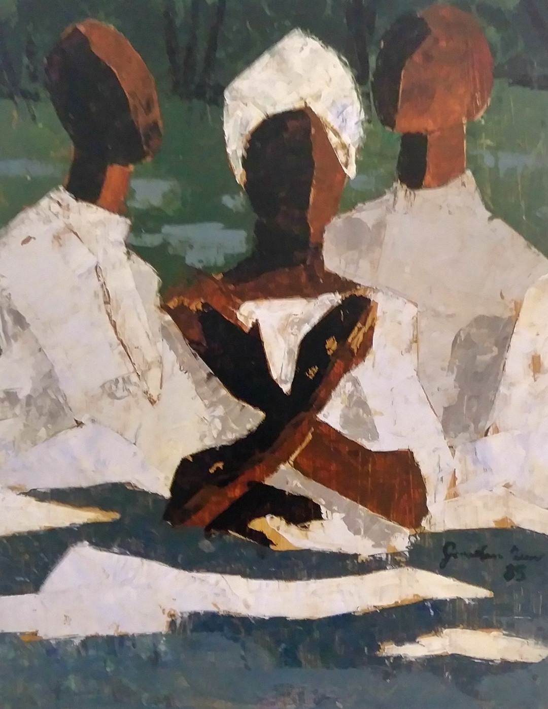 African American Art Print THE BAPTISM by J. Green, Gullah Art, Black ...