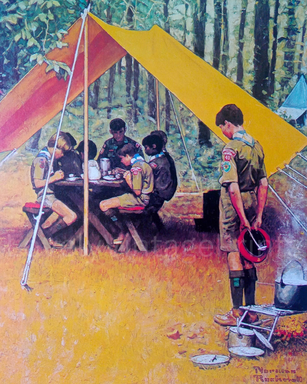 Printable Boy Scouts Art Norman Rockwell Boy Scouts Print PRINTABLE ART ...