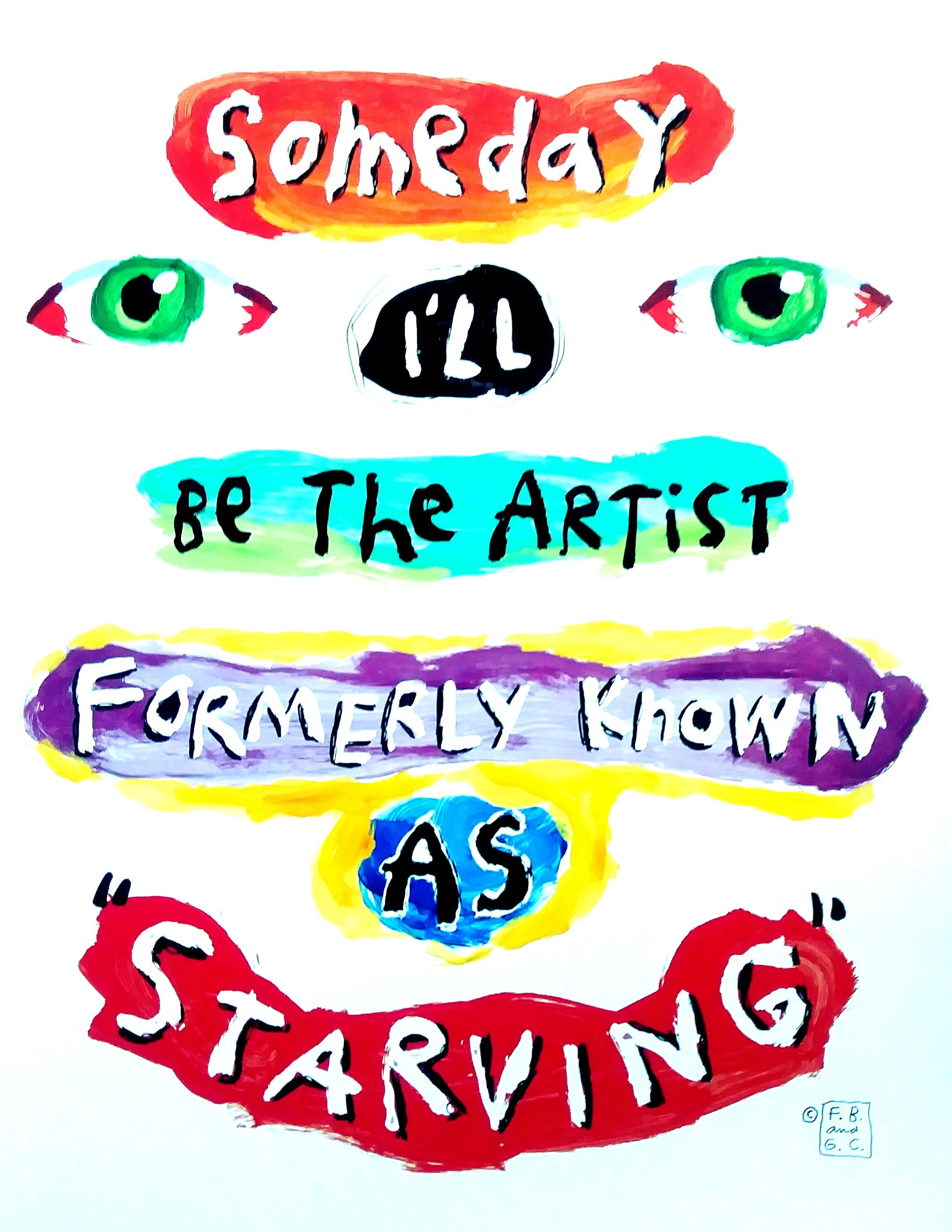 Colorful Pop Art Print Artist Fred Babb 13.75 X - Etsy