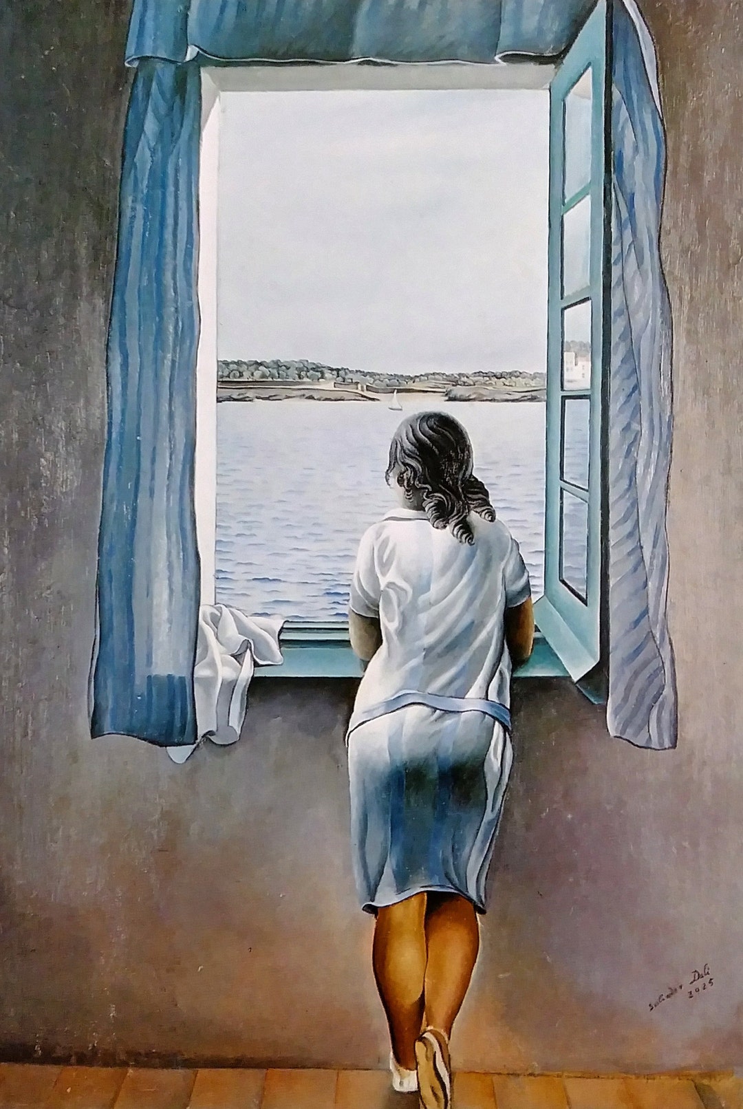 Salvador Dali Girl at the Window Fine Art Print - Etsy